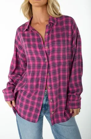 Roxy Driftwood Plaid Shirt