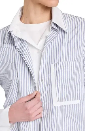 TWP Double Layer Boyfriend Shirt
