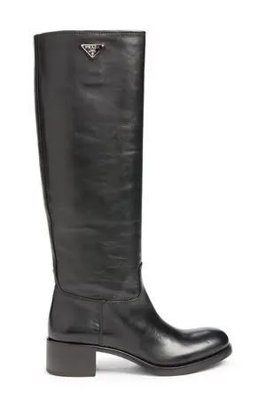 Prada Leather Knee-high Boots