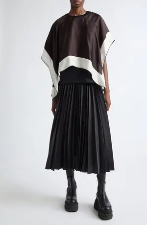 Sacai Satin X Cotton Jersey T-shirt