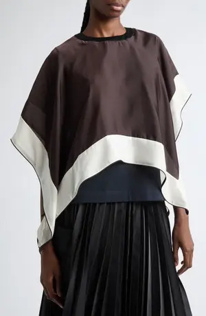 Sacai Satin X Cotton Jersey T-shirt