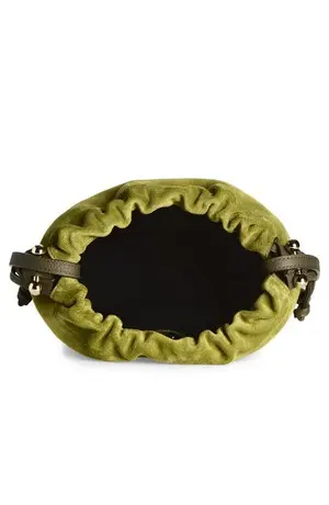 Strathberry Drawstring Suede Crossbody Bag