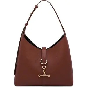 Strathberry Kite Leather Hobo Bag - Walnut