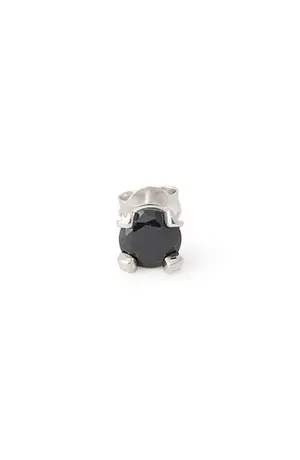 Off-White Arrow Black Lab Grown Diamond Single Stud Earring