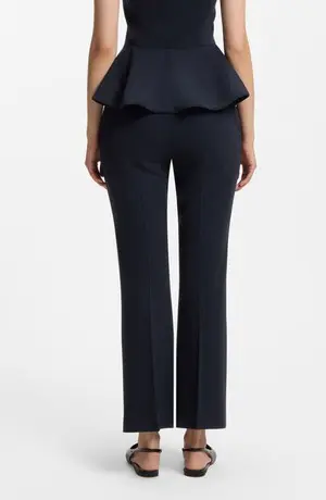 BOSS Talia Flared Crop Ponte Pants