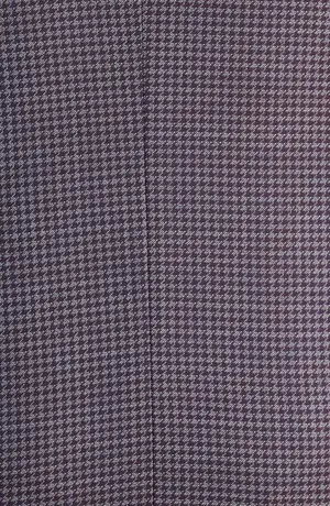 BOSS Hutson Slim Fit Purple Houndstooth Virgin Wool Sport Coat