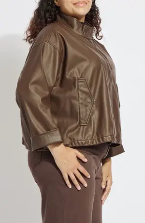 Lyssé Mina Oversized Faux Leather Jacket