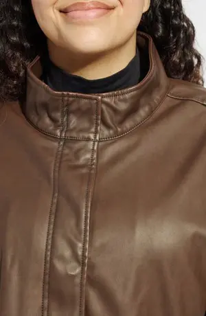 Lyssé Mina Oversized Faux Leather Jacket