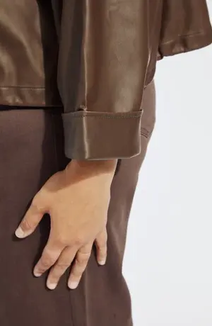 Lyssé Mina Oversized Faux Leather Jacket