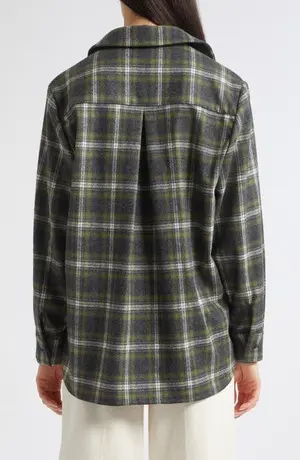 Johnstons Of Elgin Clanlass Plaid Overshirt