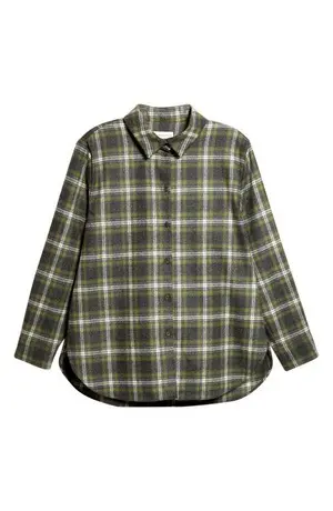 Johnstons Of Elgin Clanlass Plaid Overshirt