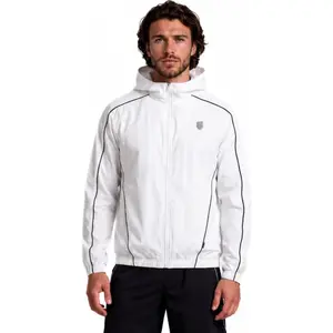 K-Swiss Performance Full Zip Windbreaker - White/peacoat