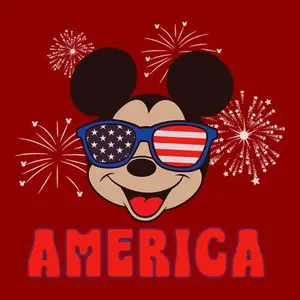 MICKEY & FRIENDS America" Graphic T-shirt