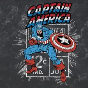 MARVEL Captain Comic Stamp Graphic T-shirt