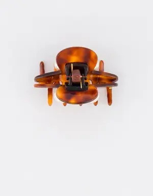 Alexandre De Paris Small Acetate And Pearl Hair Clip
