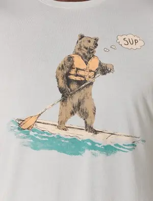 Lucky Brand Big & Tall Sup Bear T-shirt