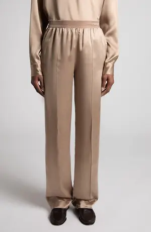 TOM FORD Silk Satin Pajama Pants - Desert Taupe
