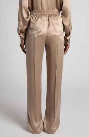 TOM FORD Silk Satin Pajama Pants - Desert Taupe