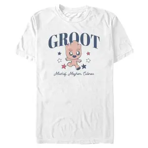 GUARDIANS OF THE GALAXY VOL. 2 Mischief Mayhem Cuteness Graphic T-shirt - White
