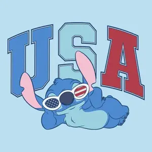 LILO & STITCH American Experiment 626 Graphic T-shirt - Light Blue