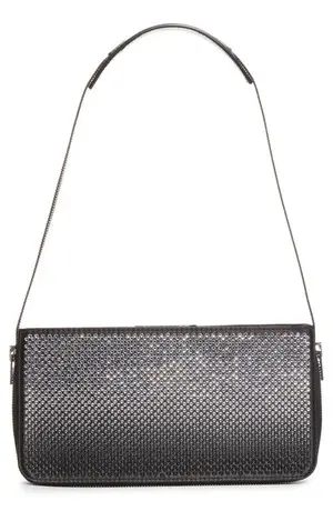 Alexander Wang Siren Pochette Studded Satin Shoulder Bag