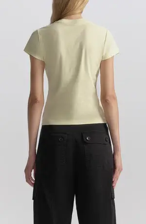 A.L.C. Harper T-shirt Classic Cotton - Light Canary