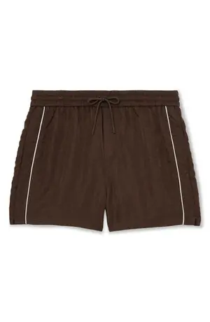 REISS Breeze Piped Nylon Swim Trunks