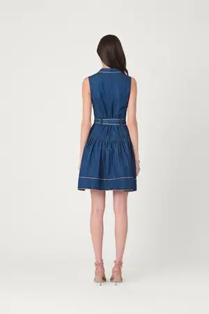 Shoshanna Embroidered Mae Dress