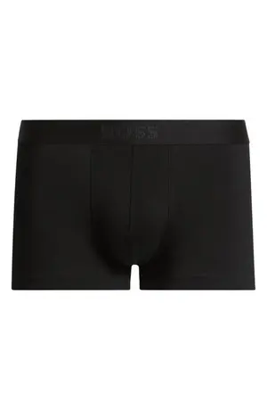 BOSS 3-pack Cotton Microfiber Trunks - Black