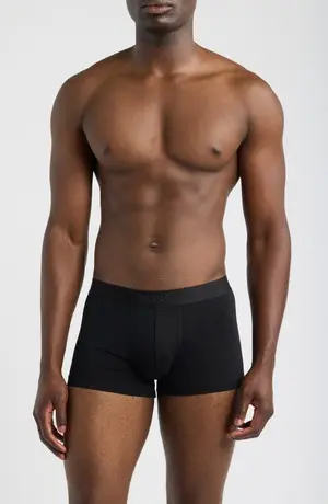 BOSS 3-pack Cotton Microfiber Trunks - Black