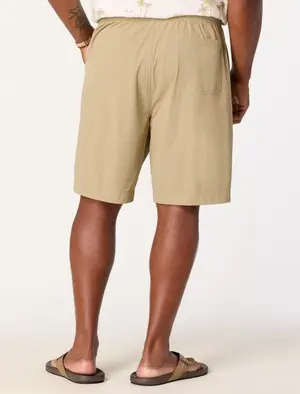 NAUTICA Big & Tall Pull-on Performance Stretch Shorts - Coriander
