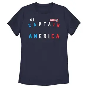 MARVEL Forty One Captain Graphic T-shirt - Navy Blue