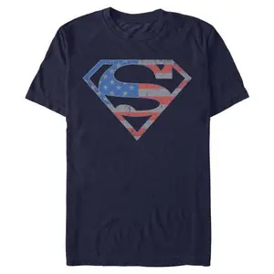 SUPERMAN Stars And Stripes S Shield Graphic T-shirt