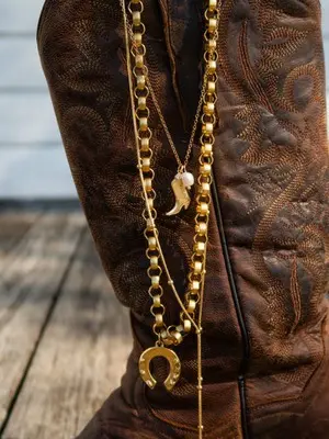 BEADS BY TARA Salt And Saddle Necklace