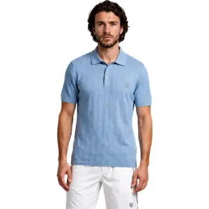 K-Swiss Drift Active Short Sleeve Seamless Polo - Blue Fog