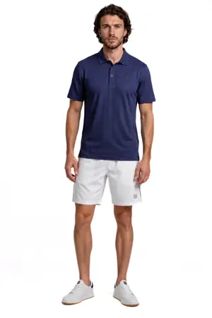 K-Swiss Drift Active Short Sleeve Seamless Polo - Peacoat