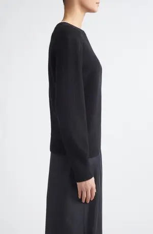 Loulou De Saison Otis Cashmere Sweater - Black/ivory