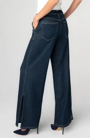 LIVERPOOL Weekend Side Slit Wide Leg Jeans