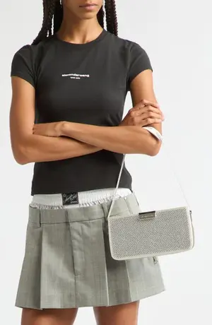 Alexander Wang Siren Pochette Studded Leather Shoulder Bag