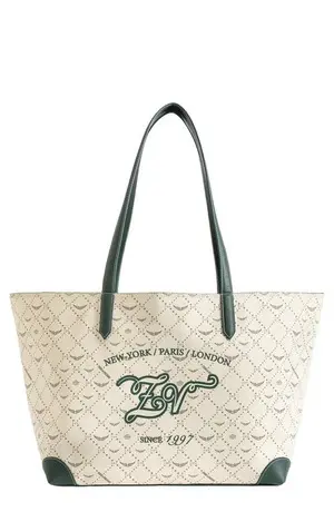 Zadig&Voltaire Z Shopper Xl Monogram Faux Leather Tote - Flash