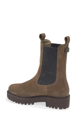 Brunello Cucinelli Monili Tab Lug Sole Chelsea Boots
