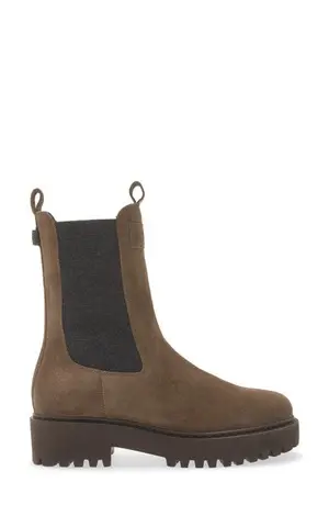 Brunello Cucinelli Monili Tab Lug Sole Chelsea Boots