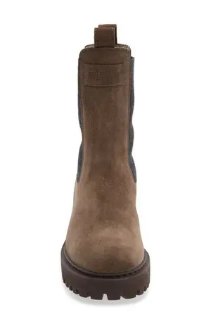 Brunello Cucinelli Monili Tab Lug Sole Chelsea Boots