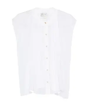 FORTE_FORTE Buttoned Shirt - White