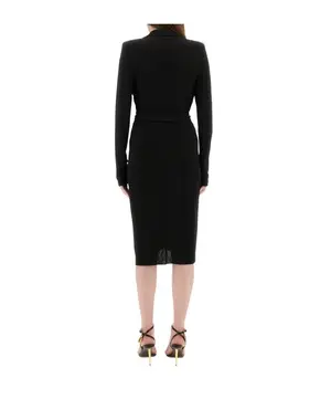 TOM FORD Long Sleeve Wrap Dress