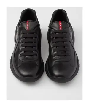 Prada America's Cup Nappa Leather Sneakers