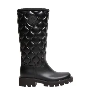 Moncler Kickstream High Rain Boots - Black