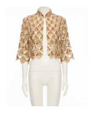Valentino Garavani Embellished Cropped Jacket