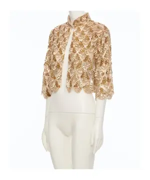 Valentino Garavani Embellished Cropped Jacket