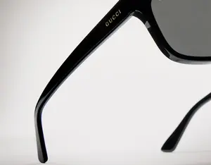 Gucci Low Nose Bridge Fit Rectangular Sunglasses